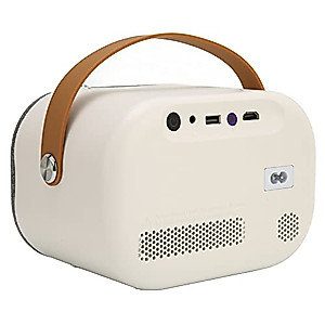 Projector, 100 to 240V Remote Control 5G 2.4G WiFi 300 ANSI Lm HDR Compatible Portable Projector for Tablets for Computers (US Plug)