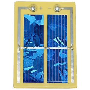 EX ELECTRONIX EXPRESS Solar Cell, Voltage 1.0V (Voc), Current 250mA Isc (Typ), Size 62x46mm