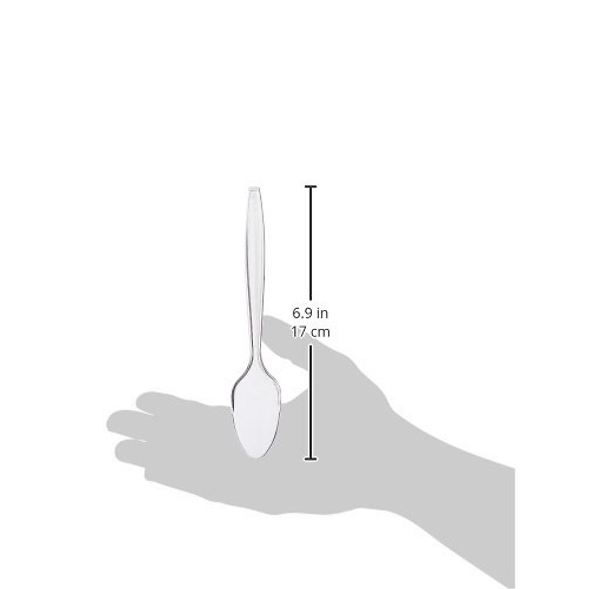 Amscan Big Party Pack Plastic Spoons, One Size, Clear, 6