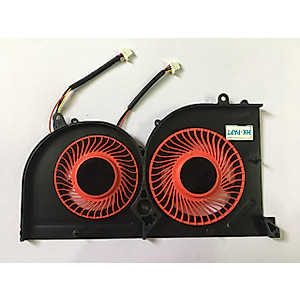 HK-part Fan Replacement for MSI GS63VR Series GS63VR 6RF GS63VR 7RF GS63VR Stealth Pro MS-16K2 MS-17B1 BS5005HS-U2L1 BS5005HS-U2F1 Gpu CPU Cooling Fan