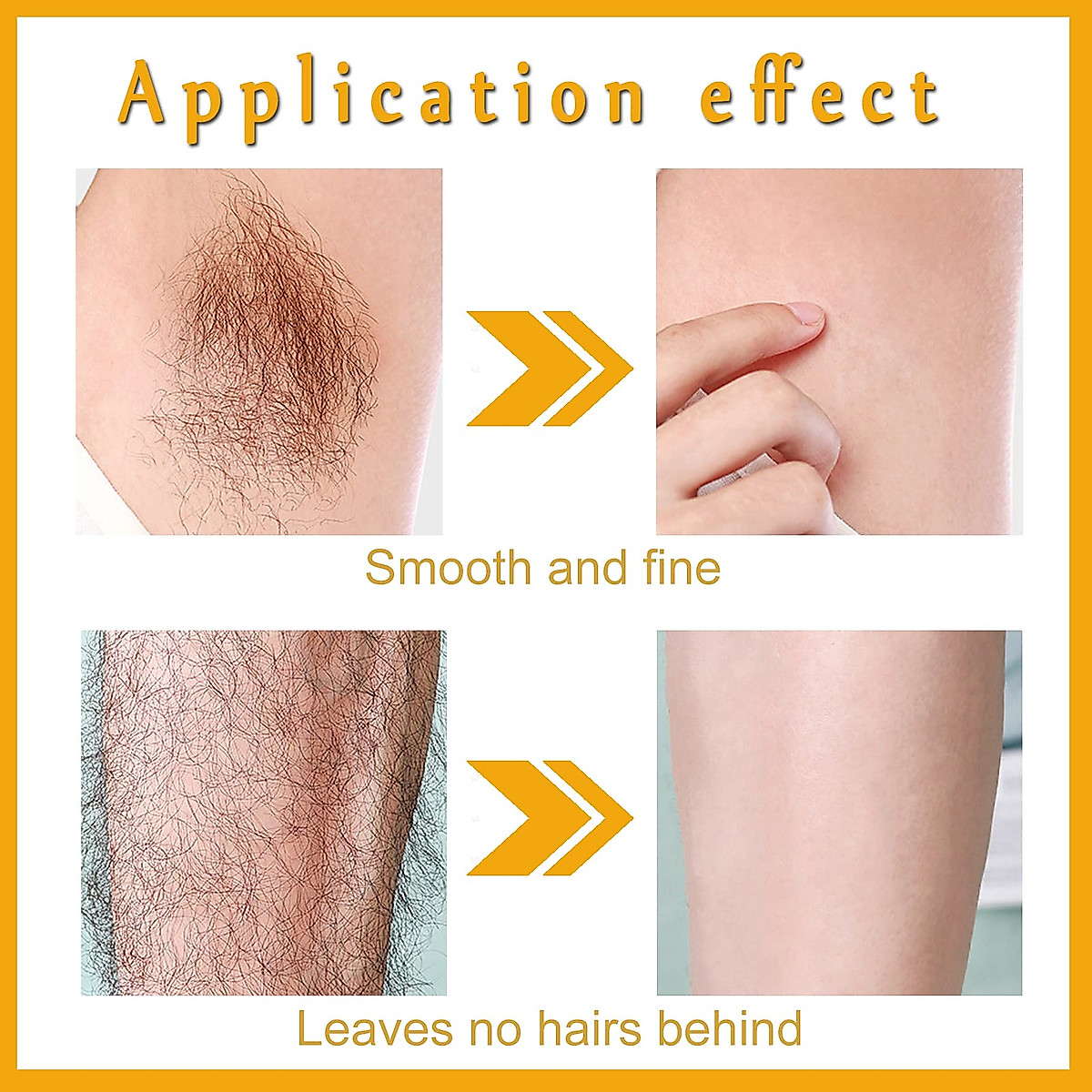 Honey Roll On Wax, Hair Removal Wax Cartridge, Depilatory Wax Roller Refill for Hands, Legs, Arms (4-Pack) 14.1 Ounce…