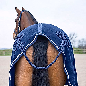 Horze Vail Wool Blanket - Peacoat Dark Blue - 69 in