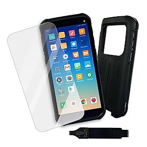 SOLUX PDA Handheld Android Barcode Scanner with Rugged Case and Hand Strap -1D/2D/QR Inventory Scanner - Bluetooth, GPS, GSM, Rugged and Wi-Fi 6 - Enabled Handheld Terminal - 5.5" Full Screen