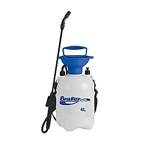 BRUFER 72022 Sprayer for Lawns and Gardens or Cleaning Decks, Siding and Concrete - 1.1 Gallon (4L) with Pressure Release Valve
