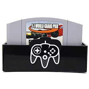 Skywin N64 Game Storage - N64 Game Holder Fits and Organizes N64 Cartridges - Simple and Stylish Design to Show Off Your Game Collection