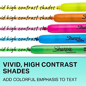 Sharpie Retractable Highlighters, Chisel Tip, Assorted, 8 Count