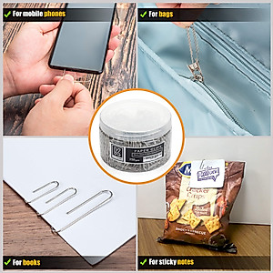 Kempshott 750 Paper Clips Assorted Sizes Small, Medium and Large Paper Clips for Paperwork Ideal for Home, School and Office Use (Assorted, Silver)