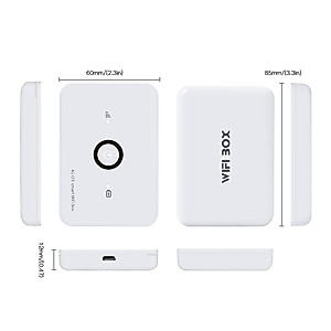 HOSAYA MF906 4G LTE WiFi Modem with Built-in Battery Portable 4G Router with SIM Card Slot High Speed Portable Travel Hotspot Mini Router Unlocked 4G mifi…