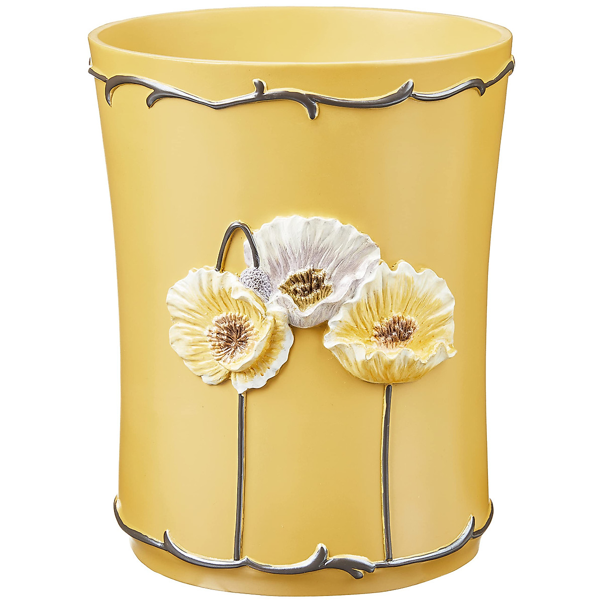 Popular Bath Poppy Fields, Waste Basket, Pastel Moss