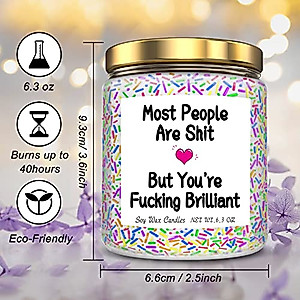 Birthday Gifts for Women, Friendship Gifts for Women Birthday BFF Gifts Funny Gifts for Women, Her, Best Friends Female, Sisters Sprinkles Scented Candle