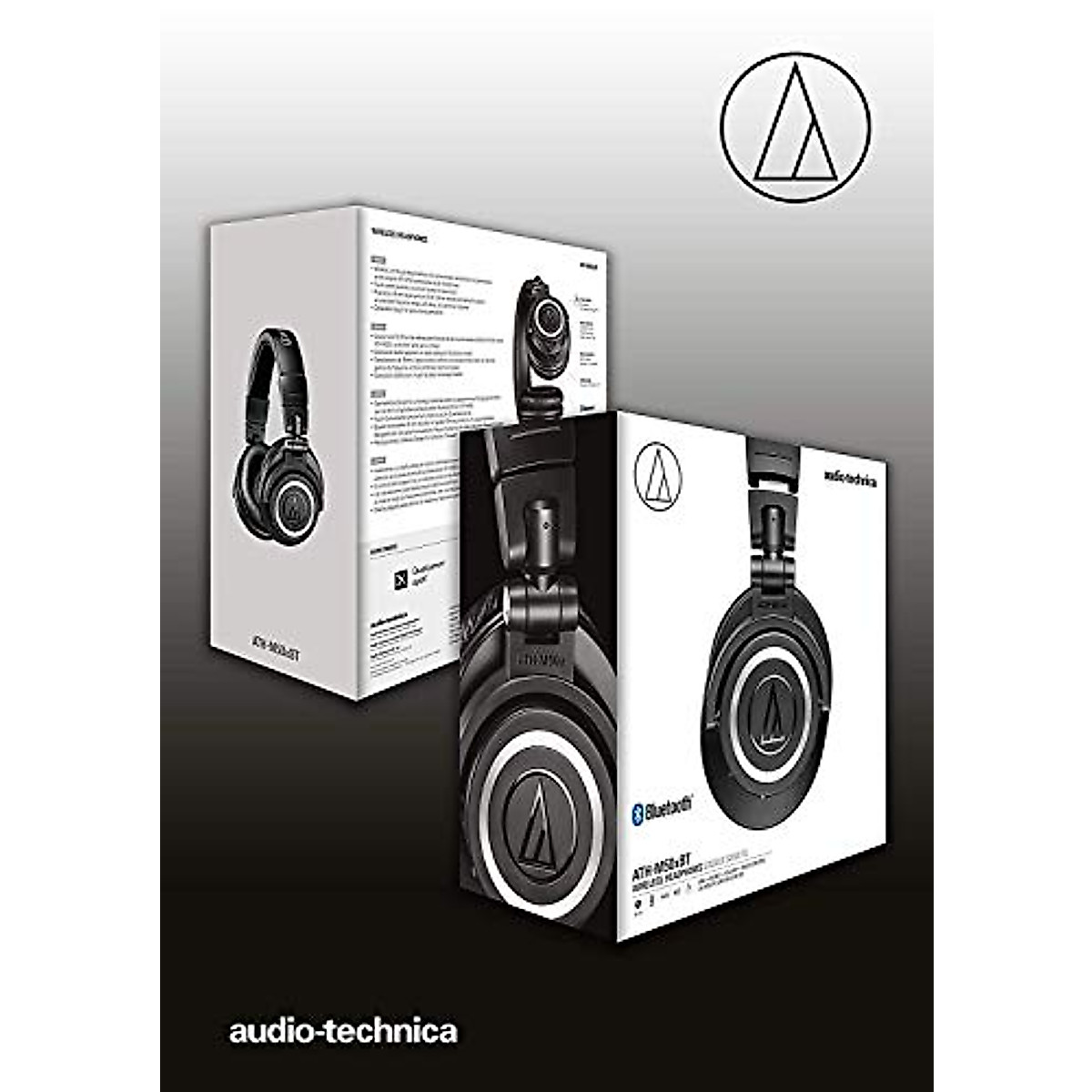 Audio-Technica ATHM50XBT Wireless Bluetooth Over-Ear Headphones, Black
