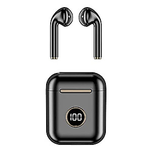 Mike's Kicks Wireless Earbuds with Charging CASE, in-Ear Waterproof Headphones with Bluetooth V5.2 + EDR, Noise Cancelling, Over 24H Play/Talk TIME with Fast Charging.
