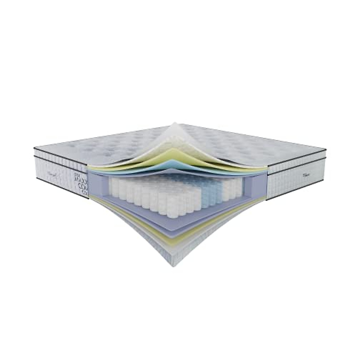 MAXX Sleep 11" Hybrid Mattress - Memory Foam Luxury Hybrid Mattress - 7-Zone Gorilla Pocket Spring System - 180 Night Trial - 11 Premium Layers - CertiPUR (Queen (U.S. Standard))