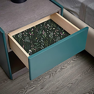 JiffDiff Floral Wallpaper Peel and Stick Dark Farm Wildwood Self Adhesive Wallpaper for Home Bedroom Cabinets Thicken 17.71"x118"