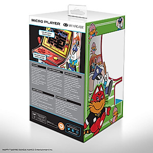 My Arcade My Arcade Mappy Micro Player: Fully Playable, 6.75 Inch Collectible, Color Display, Speaker, Volume Buttons, Headphone Jack, Battery or Micro USB Powered - Electronic Games