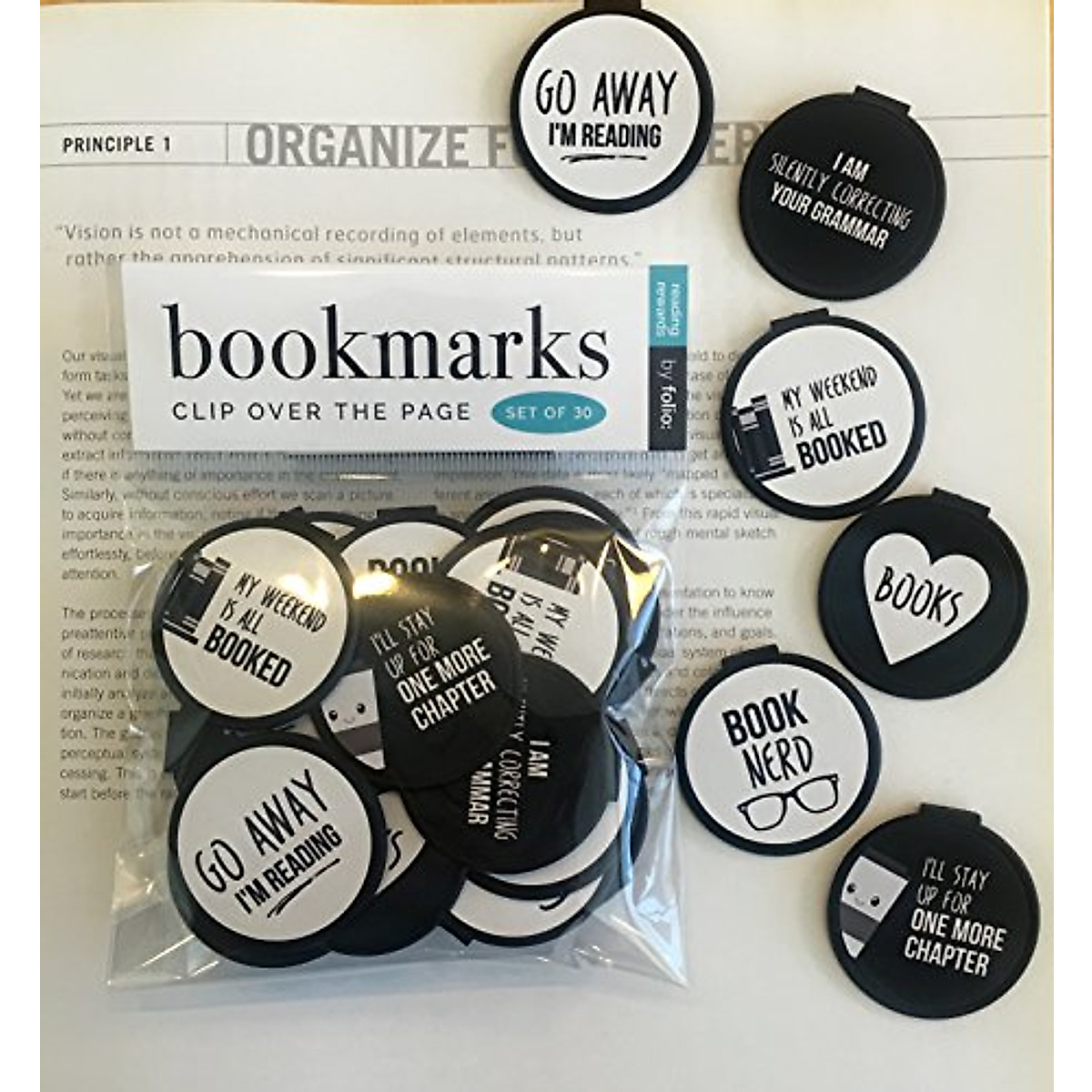 Folio Set of 30 - Motivational and Inspirational Bookmarks for Teen Girls Boys Students. Perfect for Gifts - School Student Incentives – Reading incentives - Motivational Gifts