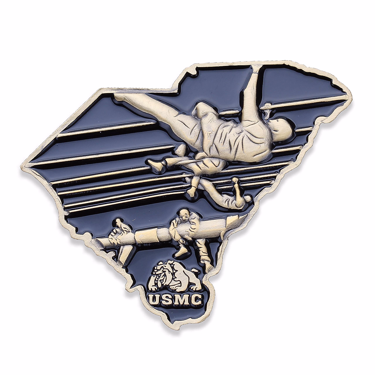 USMC Parris Island Challenge Coin - MCRD Marine Corps Recruit Depot Military Coin - Challenge Coin Designed by Marines for Marines! Officially Licensed