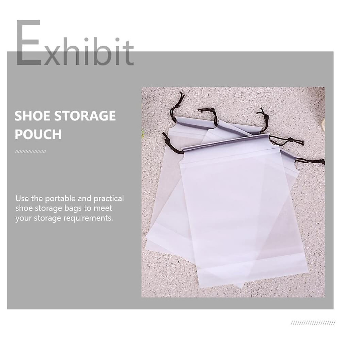 HEALLILY 40pcs Eyelash Packaging Bag Travel Makeup Bags Lash Pouch Eva Drawstring Bags Cosmetics Storage Pouch Small Frosted Packaging Bag Lash Organizer Bag Lash Packing Bags