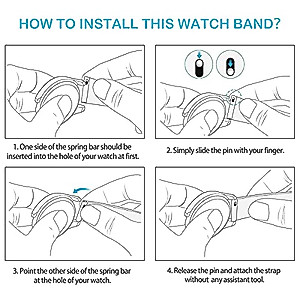 Minggo Band Compatible with Samsung Galaxy Watch Active/Active2 40mm/44mm,Silicone Sports Wristband Replacement Compatible for Galaxy Watch 42mm/Gear S2 Classic/Gear Sport Smart Watch (Black)