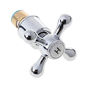 NPQPNAFC Hook Holder,Shower Bracket 1Set Copper Cross Handle Bath Sink Faucet Handle for Kitchen Bathroom Accessory Bracket