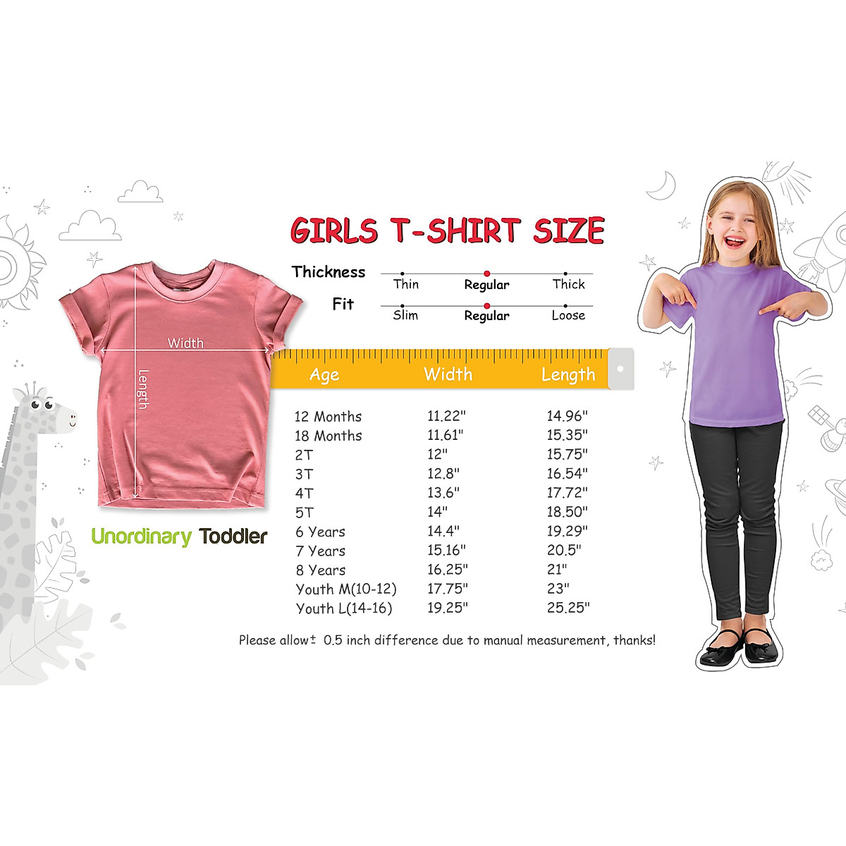 unicorn 4th birthday shirts for toddler girls outfit 4 year old fourth four shirt (5 Years, Mauve)
