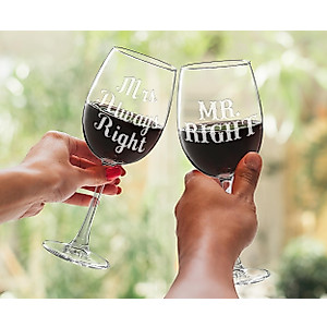 Personalized Wine Glass With Stem Custom Text Engraved 12oz Drinkware Decoration
