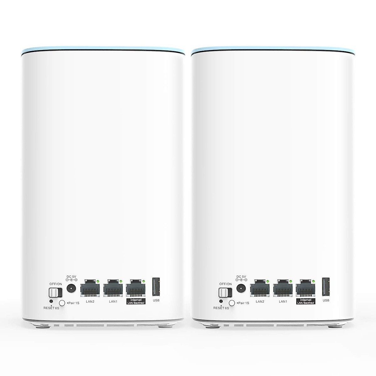 WAVLINK Whole Home Mesh WiFi System -Tri-Band AC3000 Router & Extender Replacement Covers up to 5,000 sq. ft., 2-Pack Includes 1 Router & 1 Extender