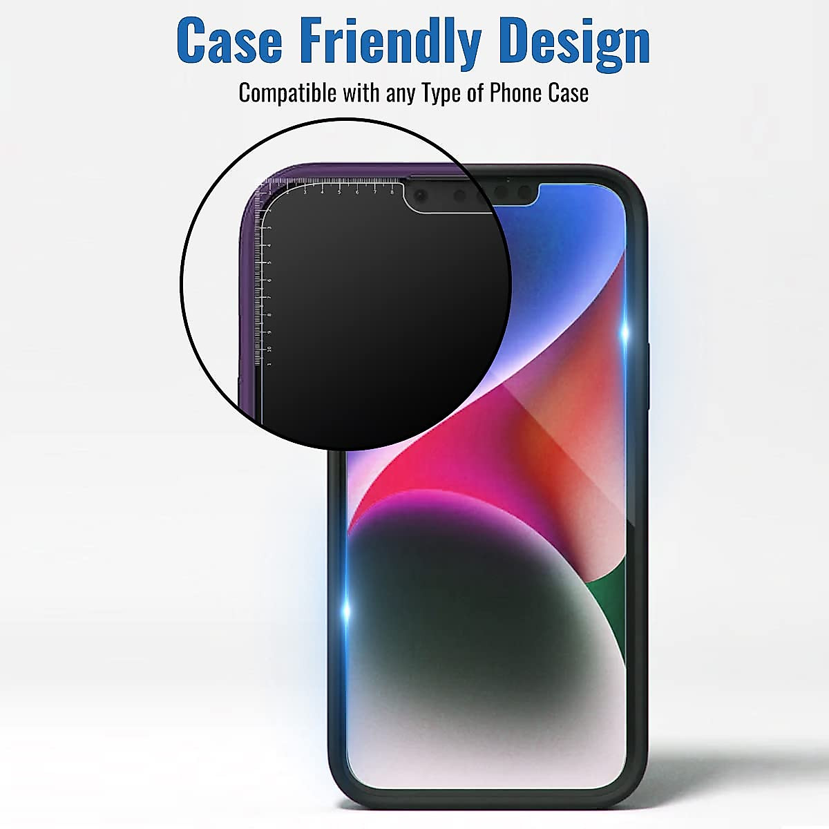 NEEPART 4 Pack Tempered Glass Screen Protector for iPhone 14/ iPhone 13/ iPhone 13 Pro [6.1 Inch], Sensor Protection, 9H Tempered Glass Film, Anti-Scratch, Case Friendly, Easy Installation, Bubble