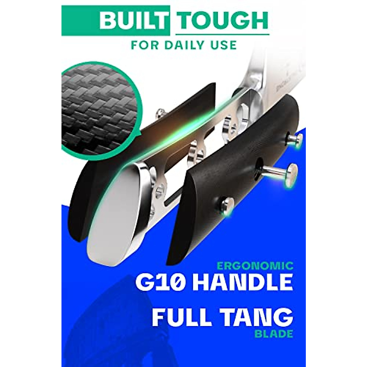 Dalstrong Barong Chef Knife - 7 inch - Gladiator Series Elite - Razor Sharp Kitchen Knife - Forged High Carbon German Steel - Full Tang - w/Sheath - NSF Certified