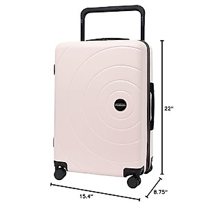 Travelers Club Odyssey Luggage Set, Blush, 20" Carry-On