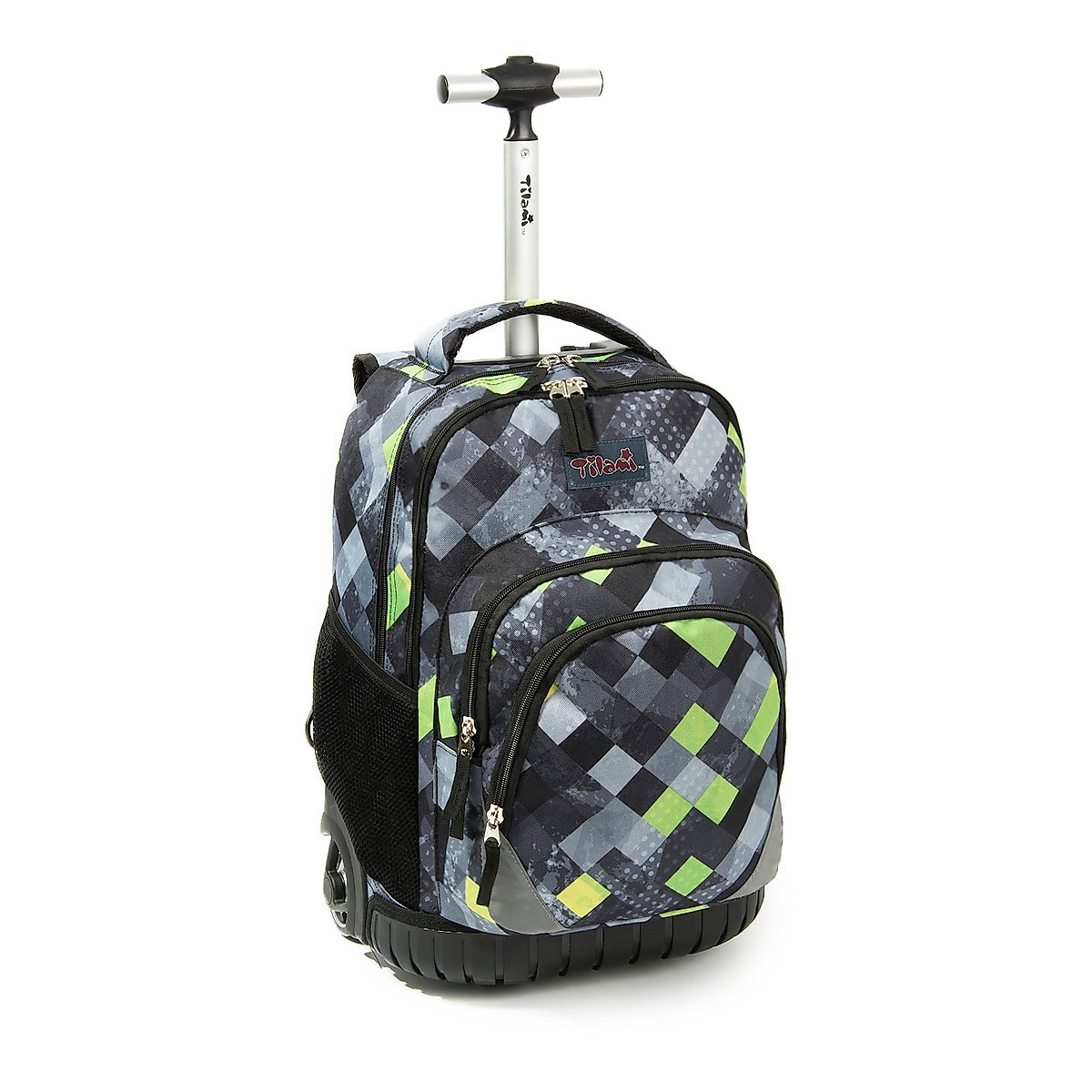 Tilami Rolling Backpack Armor Luggage School Travel Book Laptop 18 Inch Multifunction Wheeled Backpack for Kids and Students