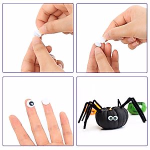 40mm Black Googly Wiggle Eyes 50pc With Self-adhesive for Handmade Crafts Decorations