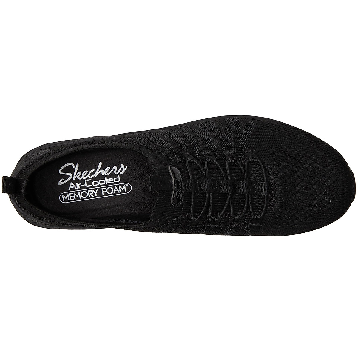 SKECHERS Women's Active-AIR Sneaker, Black, 8.5