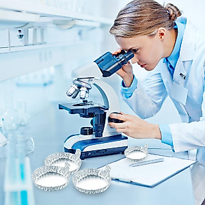 Cunguv Aluminum Weigh Boats Aluminum Foil Weighing Dish Plate Trays Large 100 Pieces