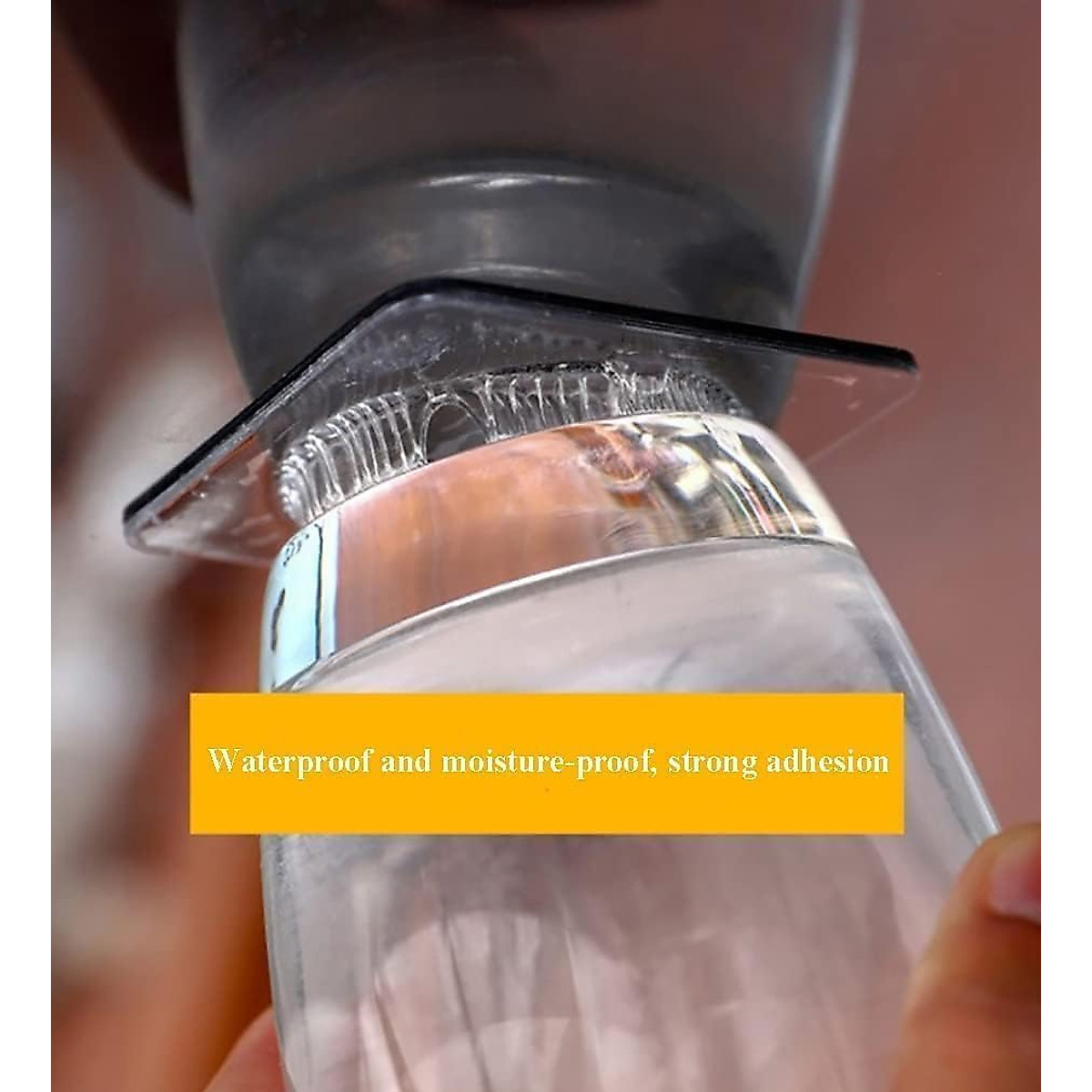 10Pcs Transparent Wall Mounted Replacement Sticky Pads for Kitchen Bathroom Shower Caddy Organizer Rack Holder Nail Free Adhesive Hooks Shower Accessories Shower Caddies (Double-Sided Sticker)