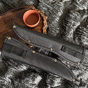 Special for Straight Knife Cover Folding Pocket Knife Sheath for Belt, 9.25 * 2.36in Utility Knife Pouch,EDC Nylon Holster Case Knife Sheath with Snap Closure(3