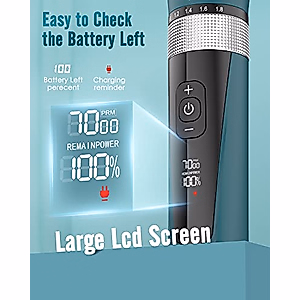 oneisall Grooming Clippers Kit for Matted Long Hair, 5-Speed Cordless Low Noise Pet Hair Clipper Trimmer Shaver for Dogs Cats Animals (Green)