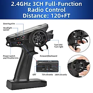 WIAORCHI 1:16 RTR Brushless High Speed RC Cars for Adults, Max 42mph Hobby Electric Off-Road Jumping RC Monster Trucks, Oil Filled Shocks 4WD Remote Control Car with 2 Batteries for Boys