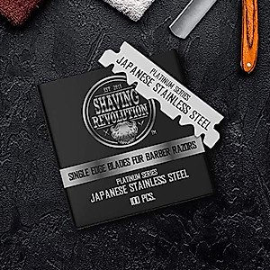Barber Razor Blade - Single Edge Razor Blades 100 Count - Stainless Steel Razor Blades Single Edge