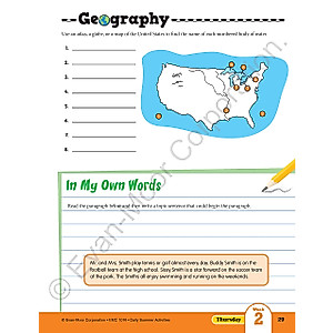Evan-Moor Daily Summer Activities, Grade 3-4