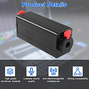 XMSJSIY 1/4 6.35mm TRS Coupler Female to Female Adapter 6.35mm Panel Mount Socket Stereo Jack Connector for Amplifier Speaker Guitar Sound Audio Cable Extension-1 Pcs