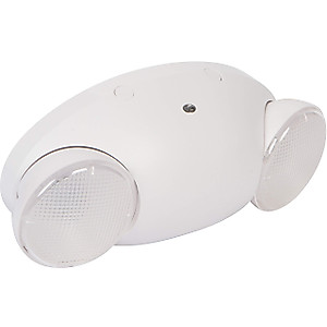 Morris Products Micro LED Emergency Light – White, High Output, Remote Capable - 76 Lumens - Energy Saving Emergency Lighting Unit – Compact Design – Thermoplastic Housing - Rechargeable, (73114)
