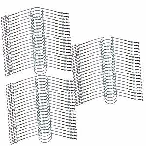 75 Pcs Fishing Leader line Metal snap Buttons Metal Snaps swivels Fishing Tackle Saltwater Fishing Fish Leaders Salt Water Fishing and Tackle Fishing Lines Fishing Leading Lines INOOMP