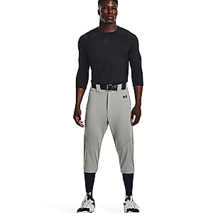 Under Armour Men's Utility Baseball Knicker 22, (075) Baseball Gray / / Black, Small
