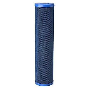 Pentair Pentek CFB-Plus20BB Big Blue Carbon Water Filter, 20-Inch, Whole House Fibredyne Modified Molded Carbon Block Replacement Cartridge, 20" x 4.5", 5-10 Micron