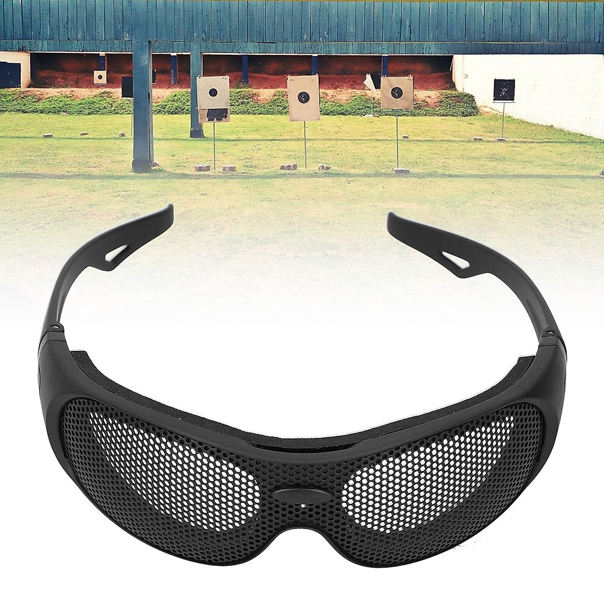FILFEEL Safety Goggles Breathable Shock Resistant Iron Mesh Patterned Uv400 Wind And Sand For Outdoor Game Fans