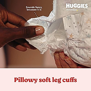 Overnight Diapers Size 6 (35+ lbs), 36 Ct, Huggies Overnites Nighttime Baby Diapers, Packaging May Vary