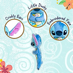 KIDS PREFERRED Disney Baby Lilo and Stitch - Stitch Snuggle Comfort Plush with Squeaker, Blue