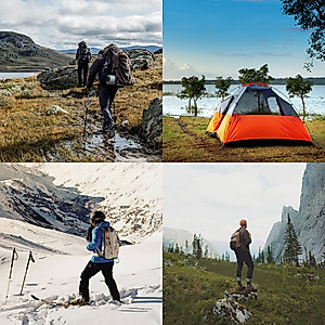 GLENMEARL 2 Pairs Merino Wool Hiking Trekking Winter Thick Warm Boot Crew Socks for Winter,Women,Men,Kids(Red and Pink 8-11)