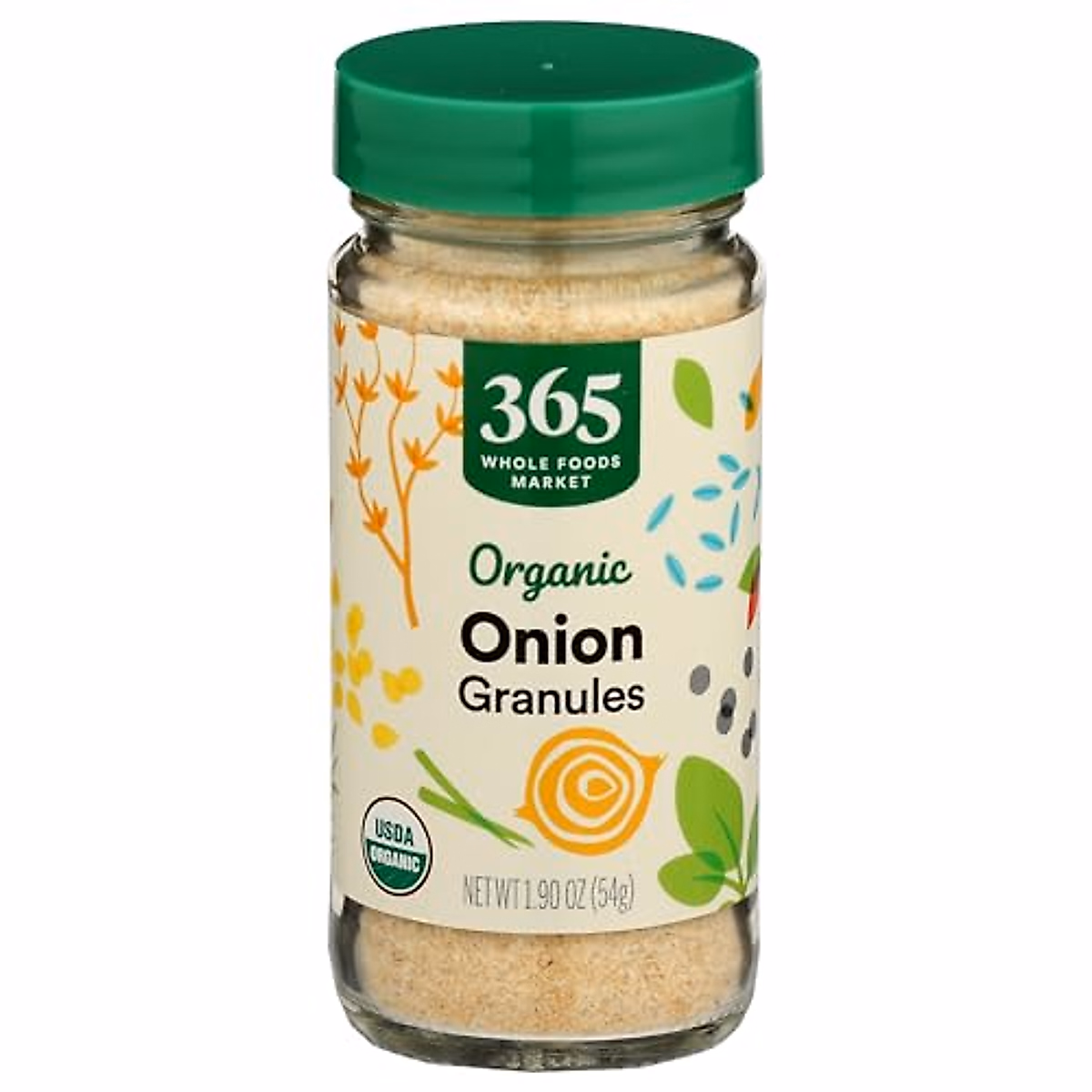 365 by Whole Foods Market, Onion Granules Organic, 1.9 Ounce